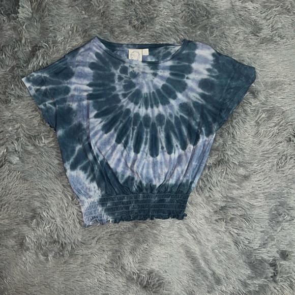 Blue Rain | Tops | Nwot Sinched Tie Dye Top | Poshmark